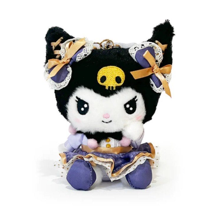 Kuromi - Fancy Gold Ribbon Mascot Clip-On | Sweet Kitty, The Anime Store