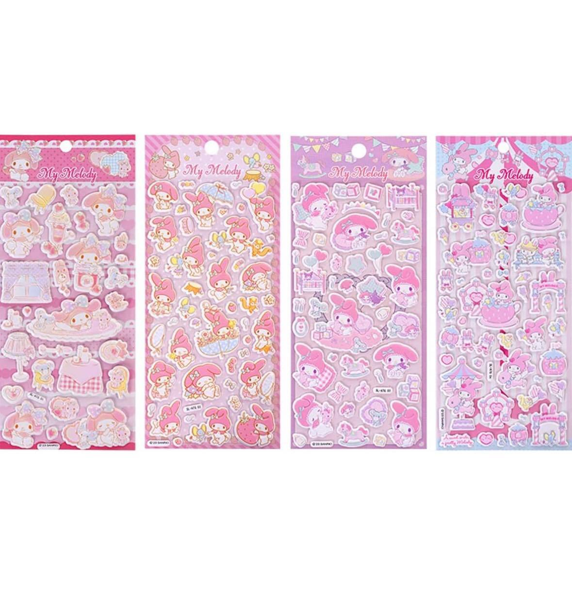 My Melody - 3D Puffy Sticker Assortment | Sweet Kitty, The Anime Store