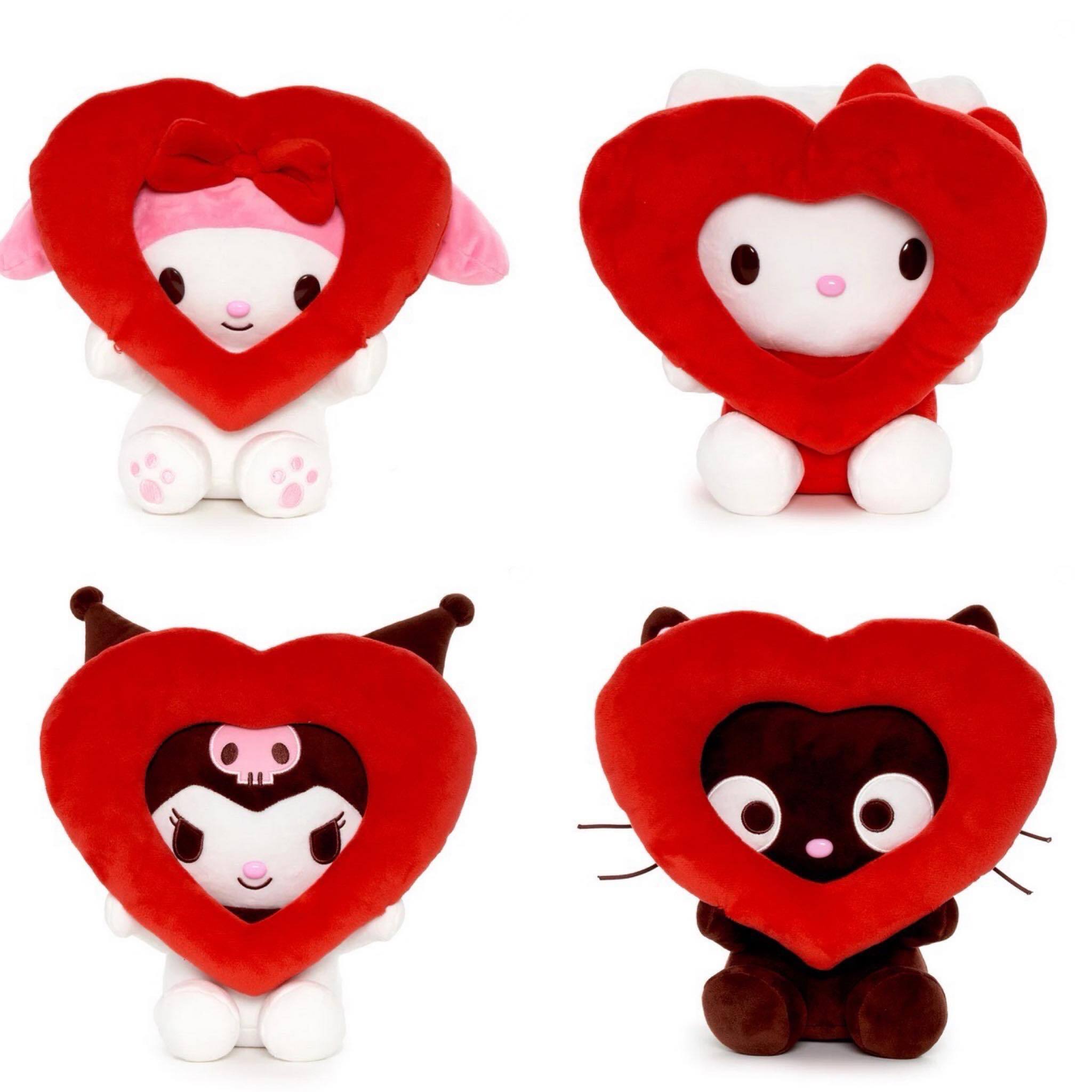 Sanrio Characters - Valentines Luv Heart Peeking Plush Assortment ...