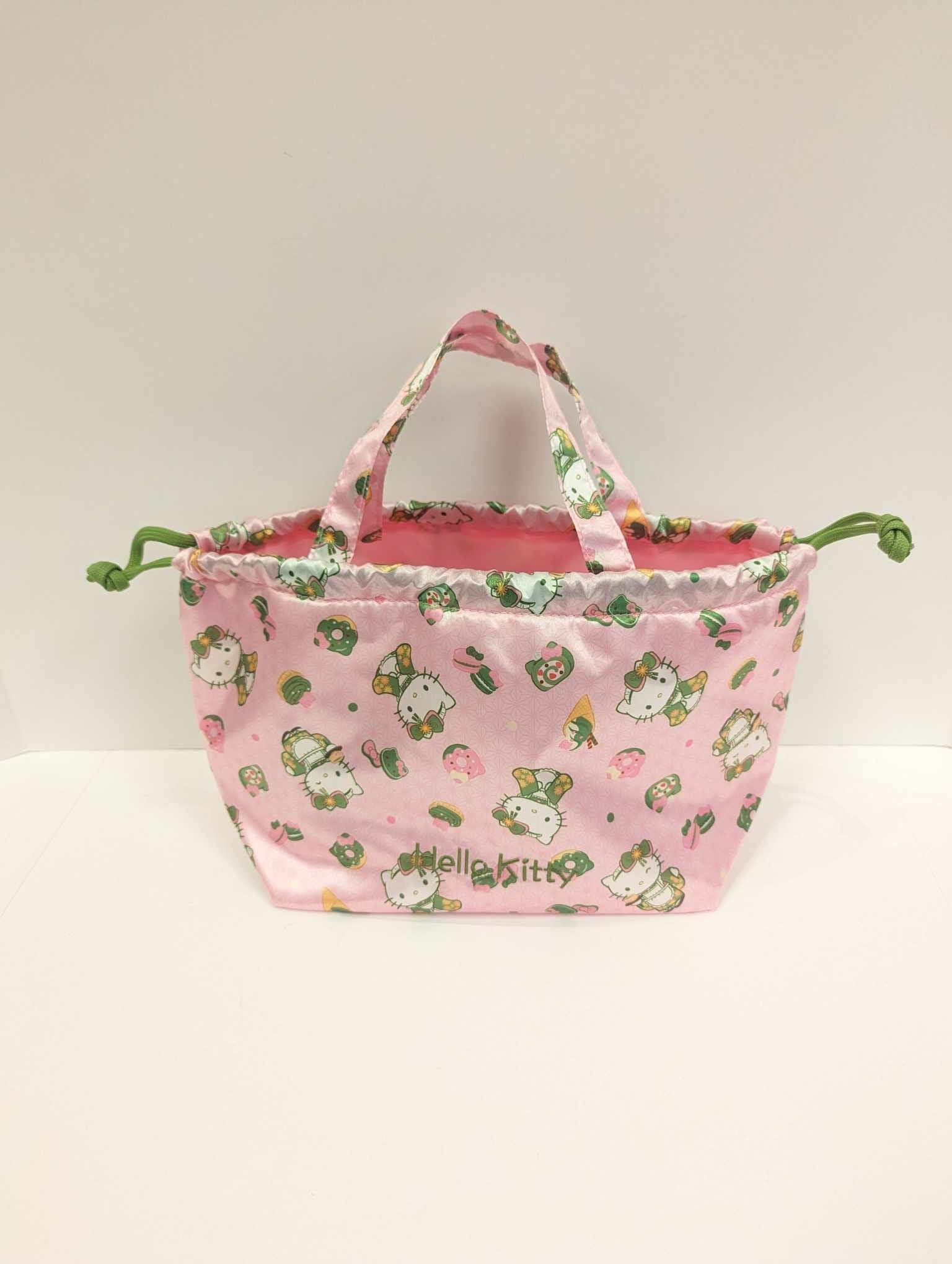 Hello Kitty - Matcha Drawstring Bag | Sweet Kitty, The Anime Store
