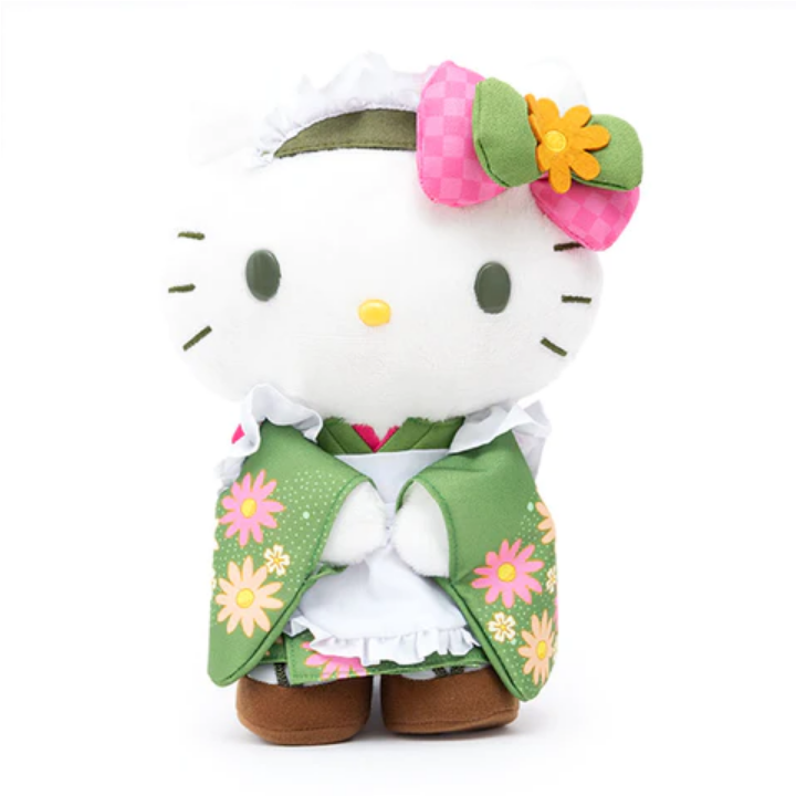 Hello Kitty - Matcha Kimono Standing Plush | Sweet Kitty, The Anime Store