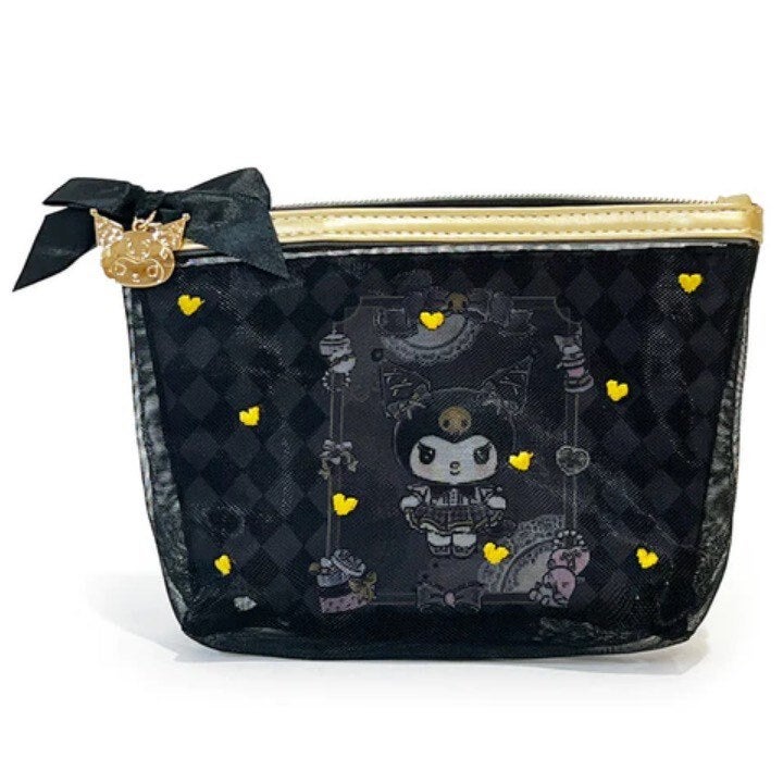 Kuromi - Fancy Gold Ribbon Pouch | Sweet Kitty, The Anime Store