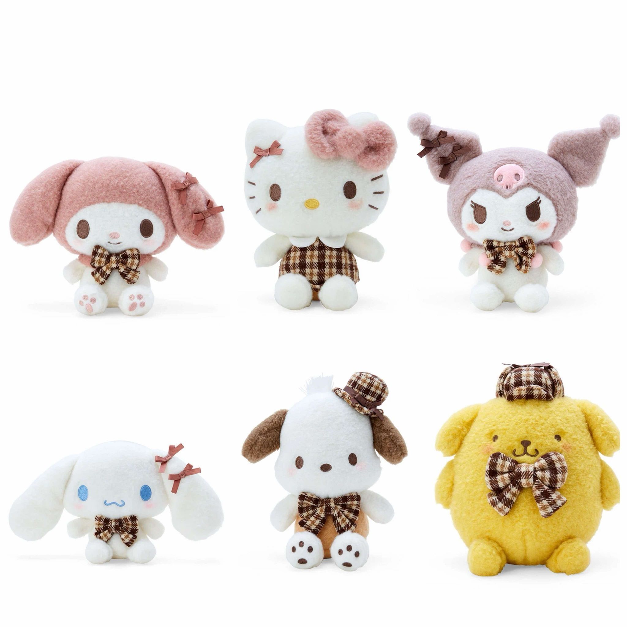 Sanrio Characters - Fuzzy Mocha Check Medium Plush Assortment | Sweet ...