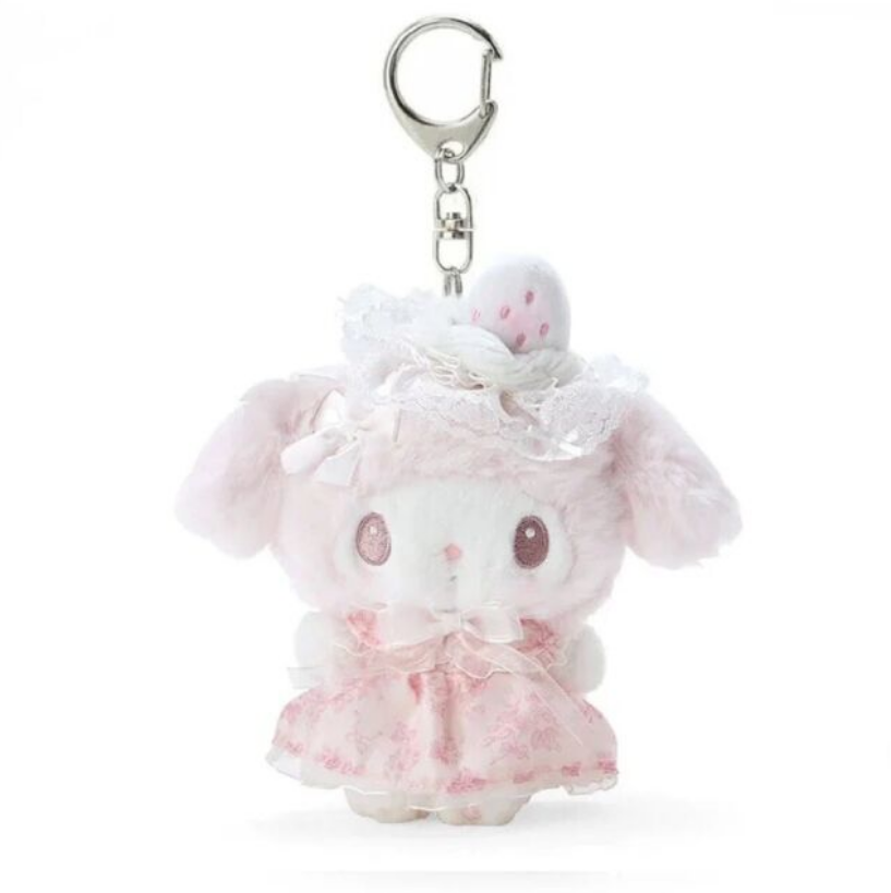 My Melody - White Strawberry Mascot Clip-On | Sweet Kitty, The Anime Store